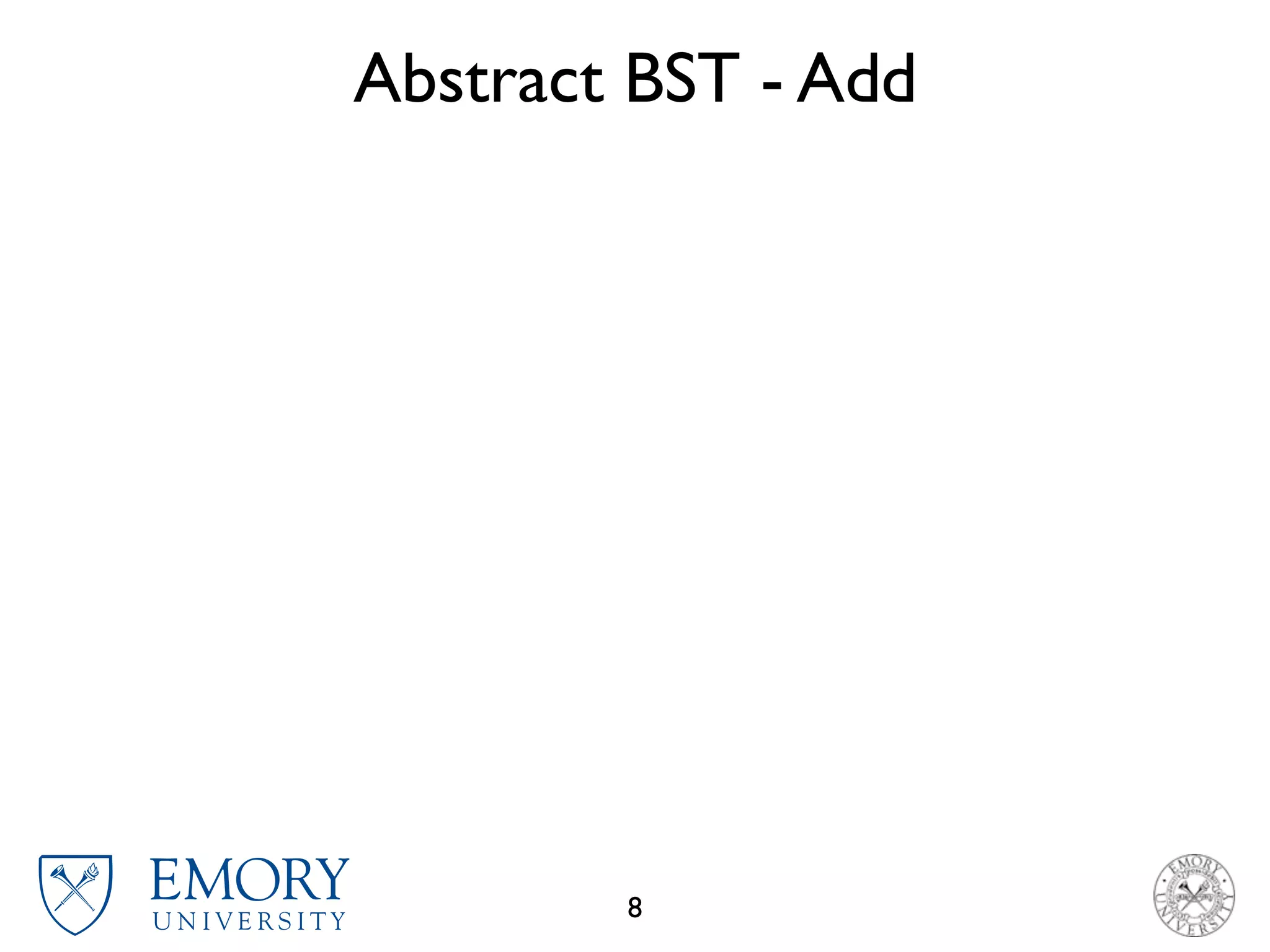 CS323: Binary Search Trees | PPT