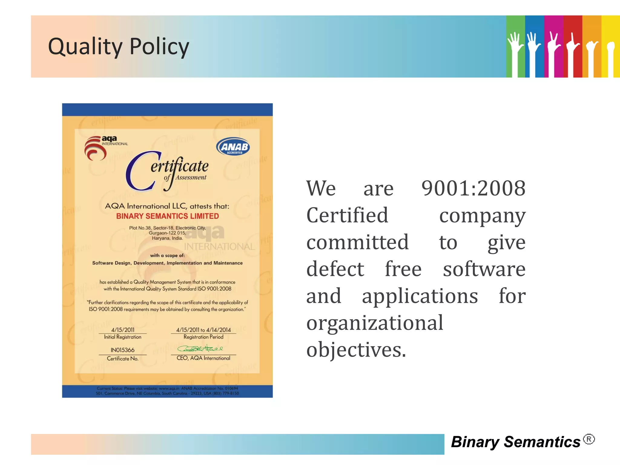 Binary Semantics Limited Corporate Overview | PDF