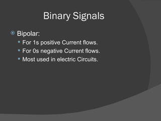 Binary signal, Uni-polar, | PPT