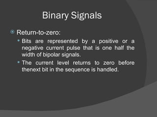 Binary signal, Uni-polar, | PPT