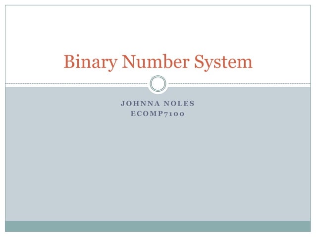 Binary Slides | PPTX