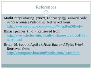 Binary Slides | PPTX