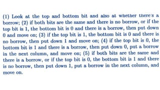 Binary Subtraction Ppt