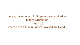 Binary subtraction | PPT