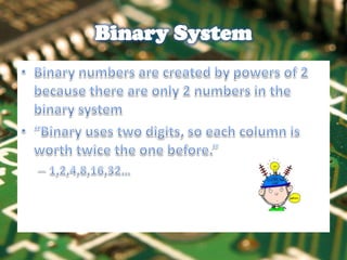 Mrs. Noland's Binary System ppt | PPTX | Technology & Computing