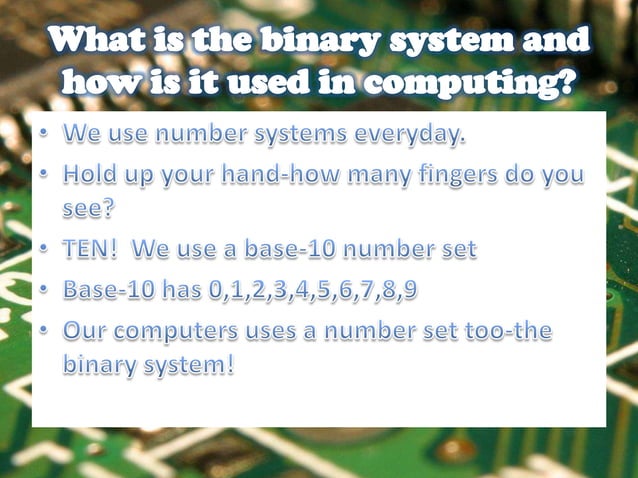 Mrs. Noland's Binary System ppt | PPTX | Technology & Computing