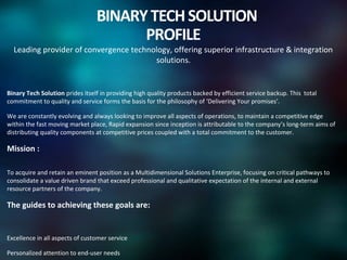 Binary tech solution | PPT