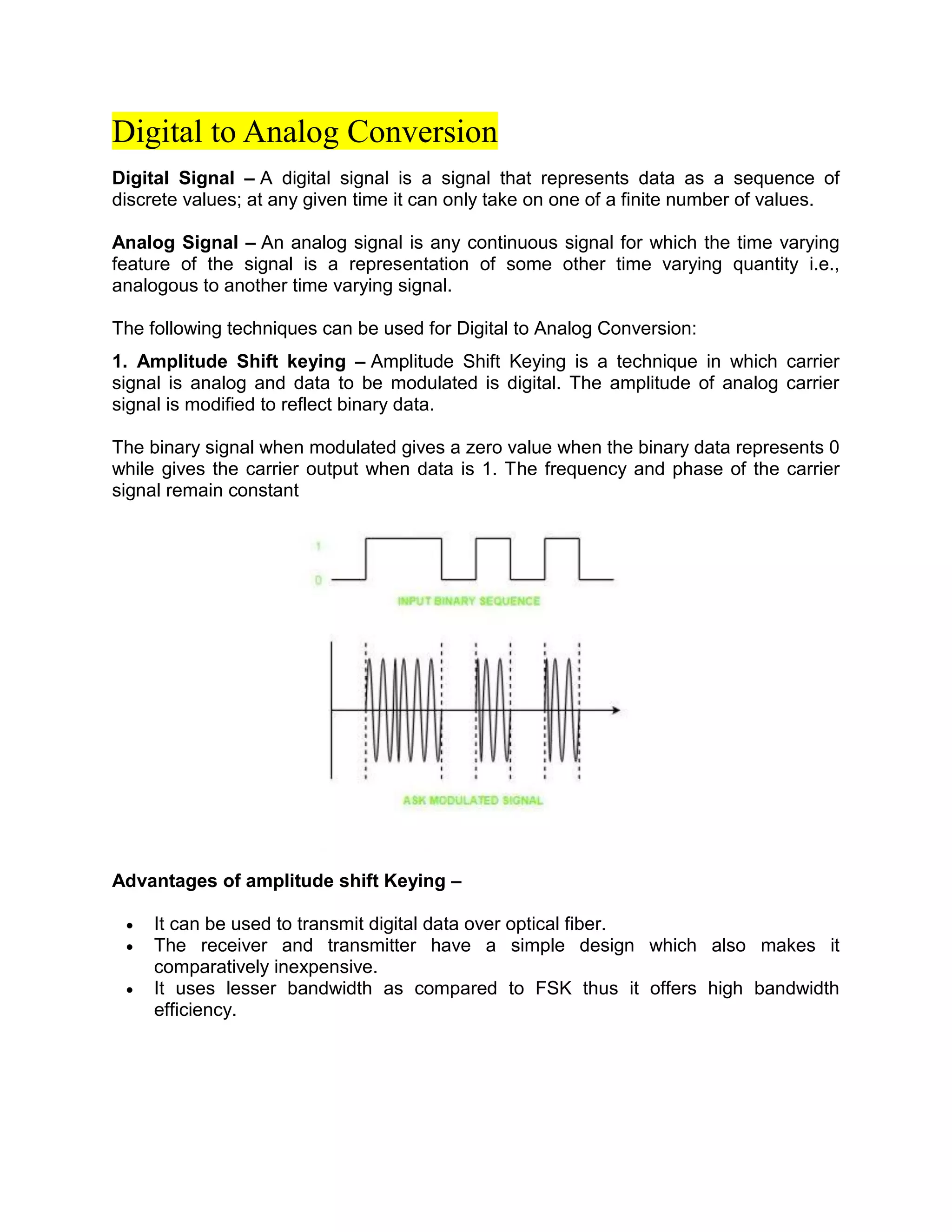 Binary to digital encoding tbs 301 | PDF | Digital Audio | Computer ...