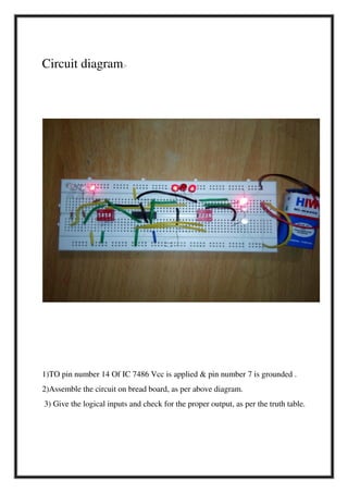 Binary to gray converter using xor | PDF