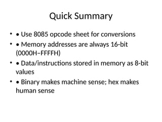 Binary_to_Hex_and_Address_vs_Data_8085.pptx
