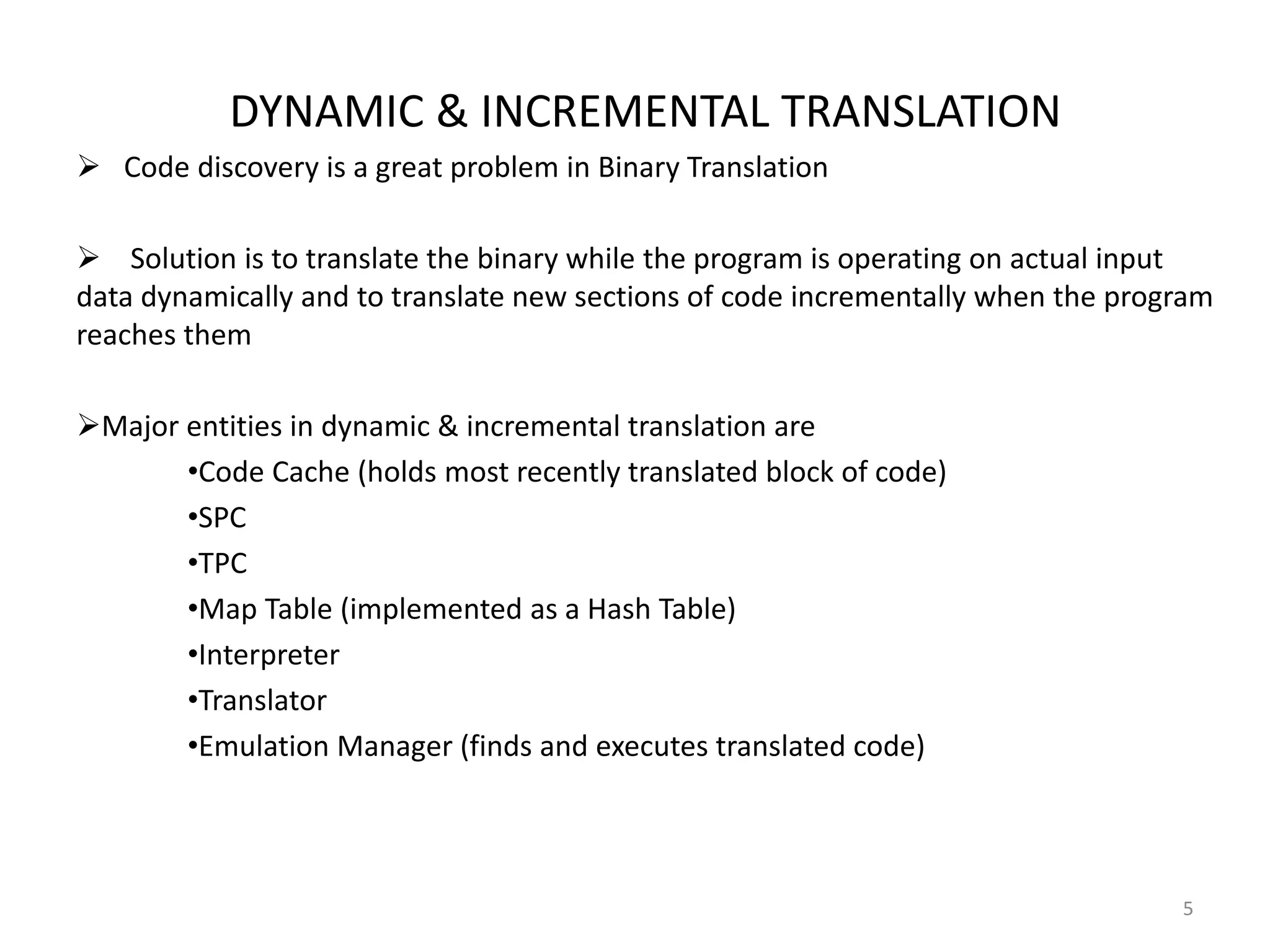 Binary translation | PPT Binary translation | PPT
