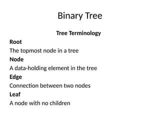 Binary Tree || Binary Search Tree|| AVL Tree | PPT