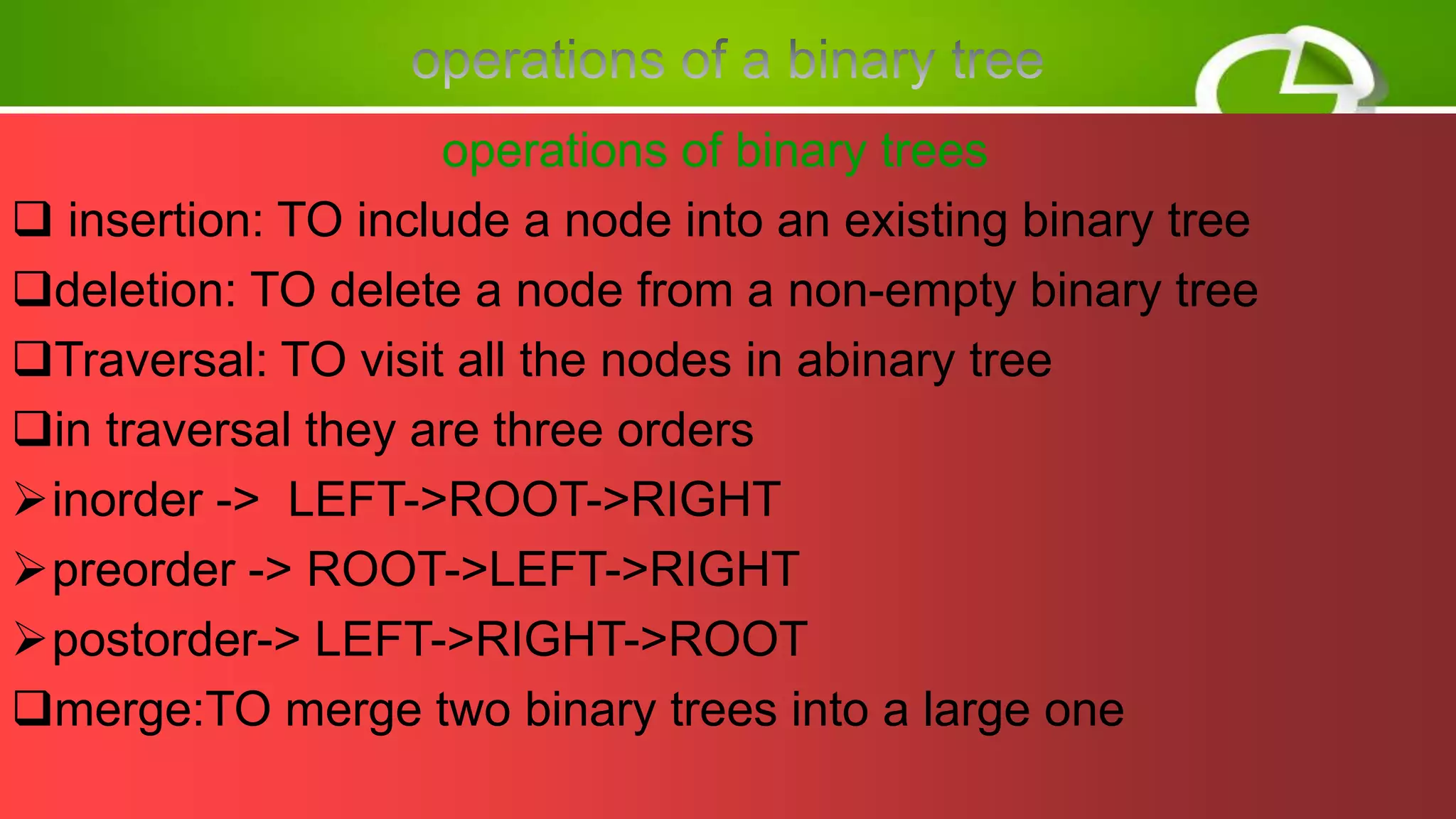 Binary Tree And Operations Pptx Programming Languages Computing