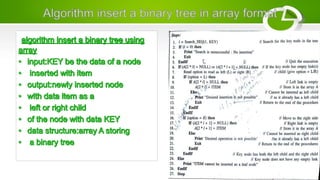 Binary Tree And Operations Pptx