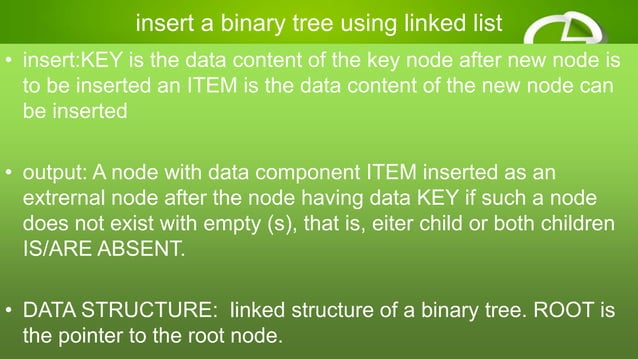 Binary tree and operations | PPTX | Programming Languages | Computing