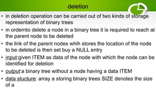 Binary tree and operations | PPTX