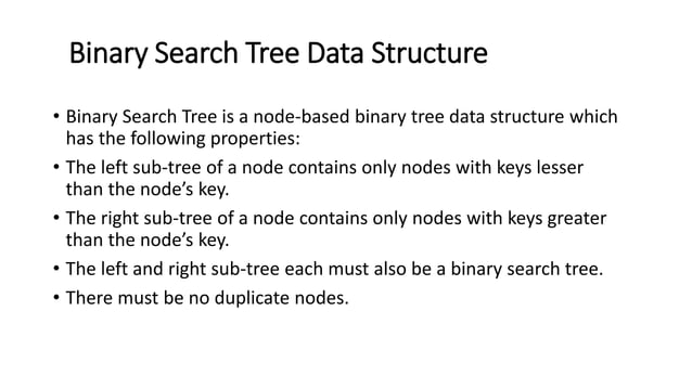 Binary tree data structure | PPTX