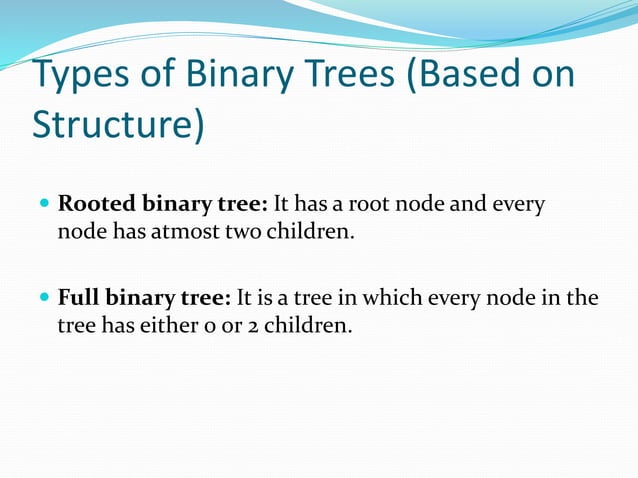Binary tree in data structures | PPT | Programming Languages | Computing