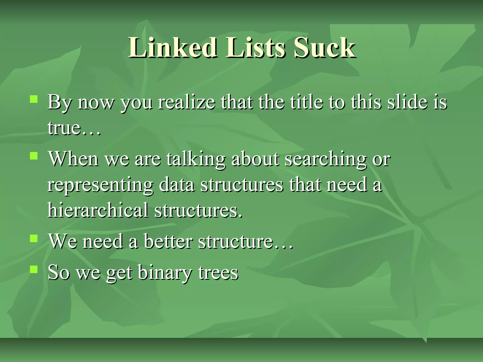 Binary Trees Ppt