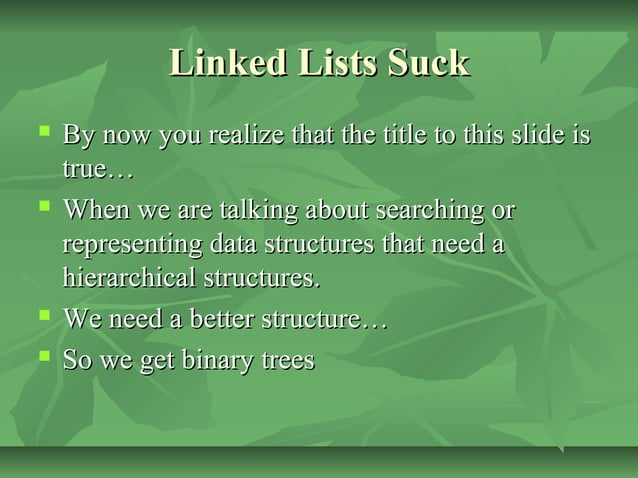 Binary Trees Ppt 