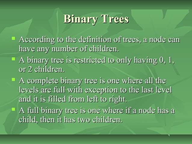 Binary Trees Ppt