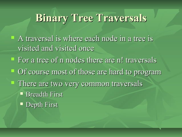 Binary trees | PPT
