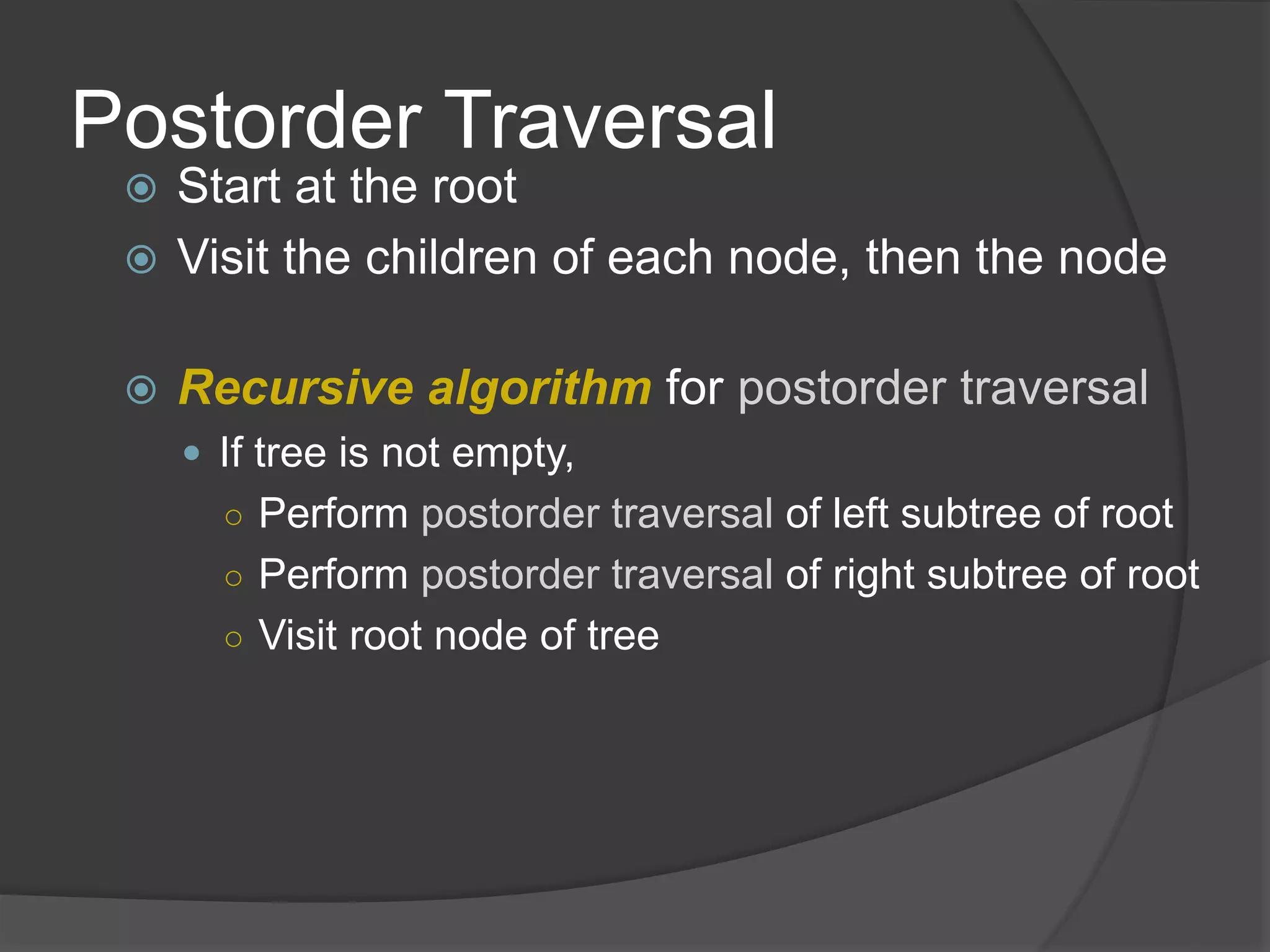 Binary tree traversal ppt - 02.03.2020