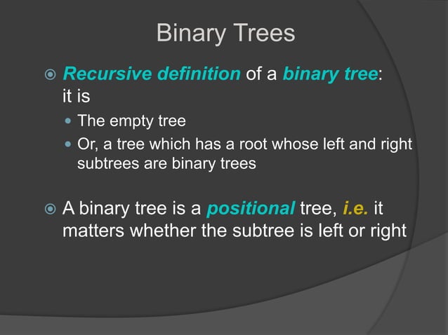 Binary tree traversal ppt - 02.03.2020