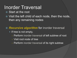 Binary tree traversal ppt - 02.03.2020