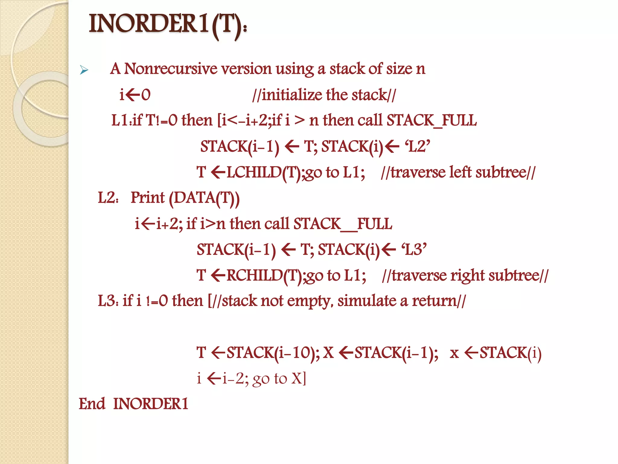 Binary tree traversal ppt | PPTX