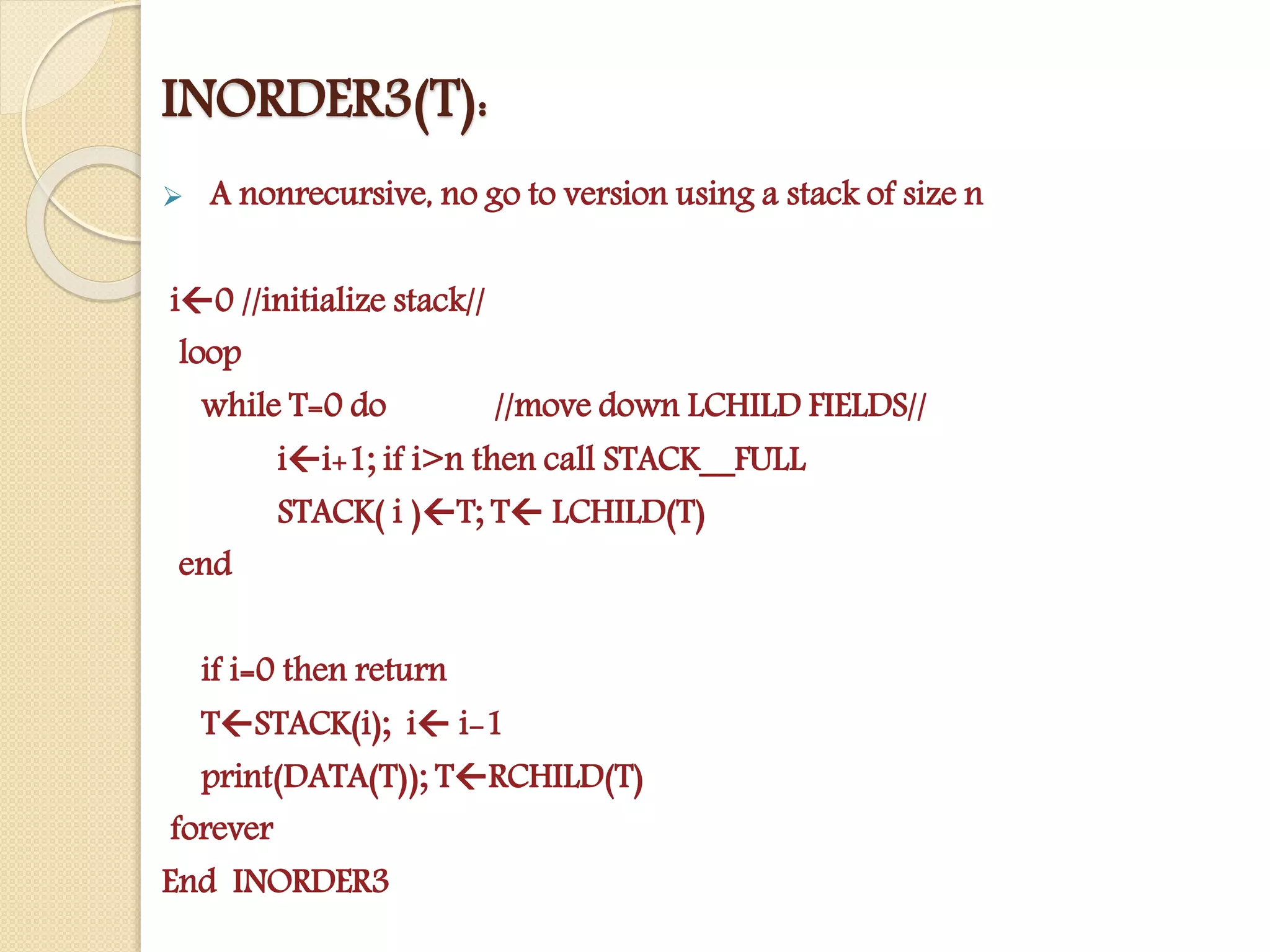 Binary tree traversal ppt | PPTX