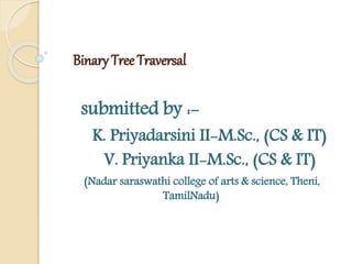 Binary tree traversal ppt | PPTX