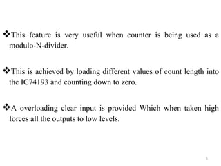 Binary up and down counter using IC 74193 | PPTX