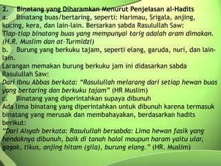 Binatang halal dan haram (Fadhlina Rizkianisa) | PPTX