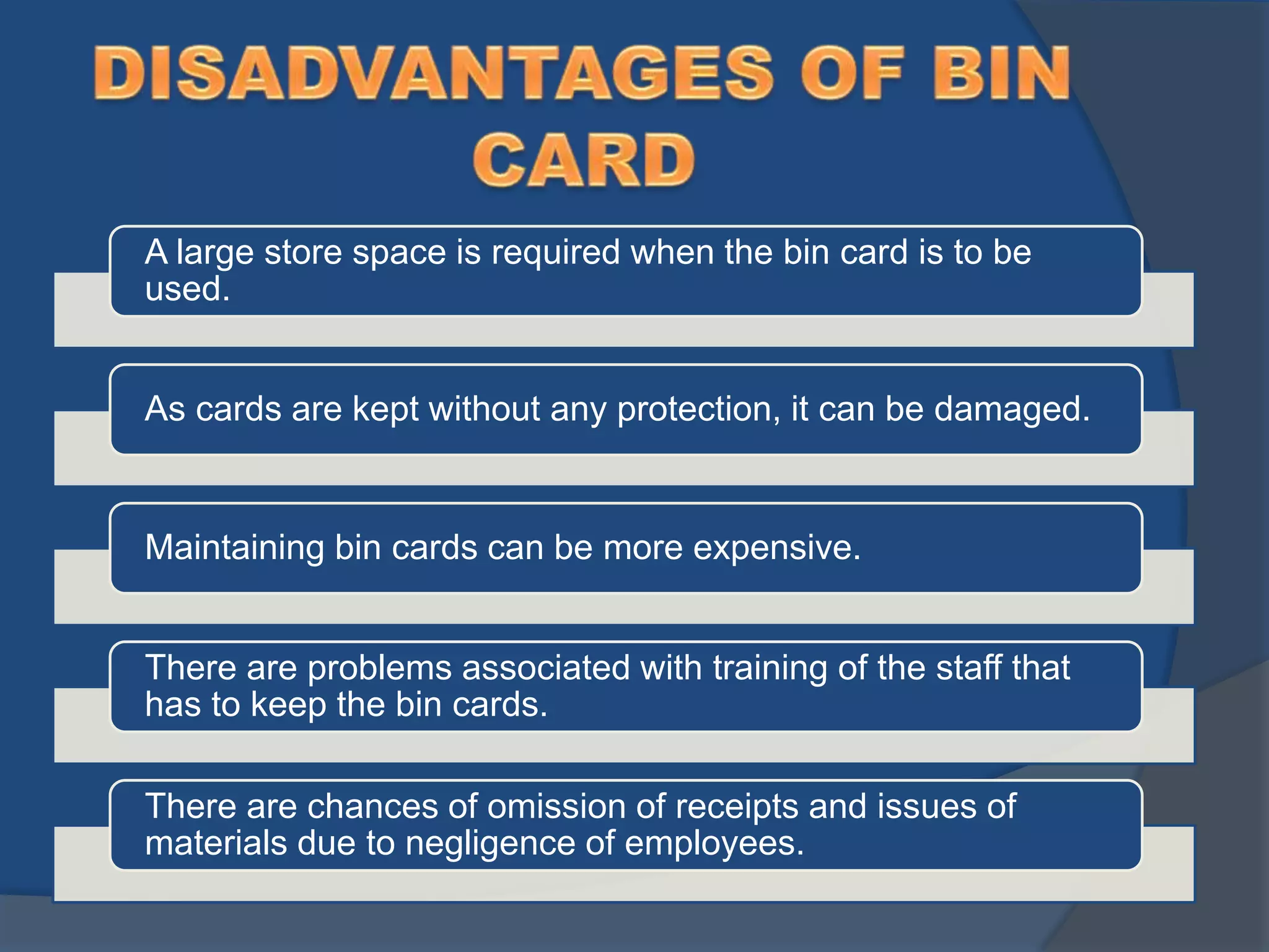 Bin card | PPTX