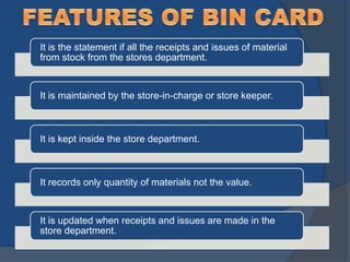Bin card | PPTX