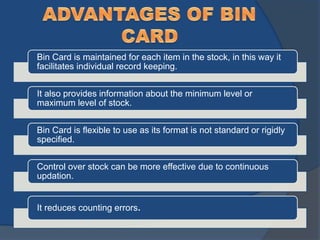 Bin card | PPTX