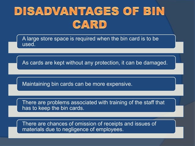 Bin card | PPTX