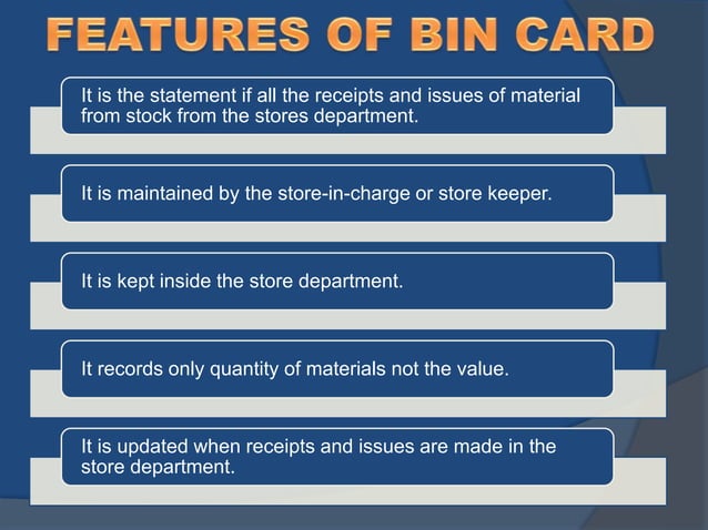 Bin card | PPT