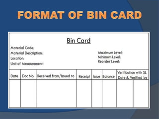 Bin card | PPT