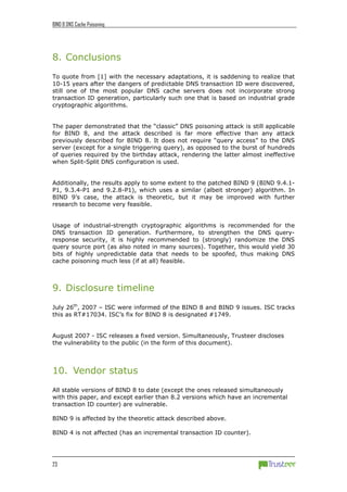 Bind 8 Dns Cache Poisoning | PDF