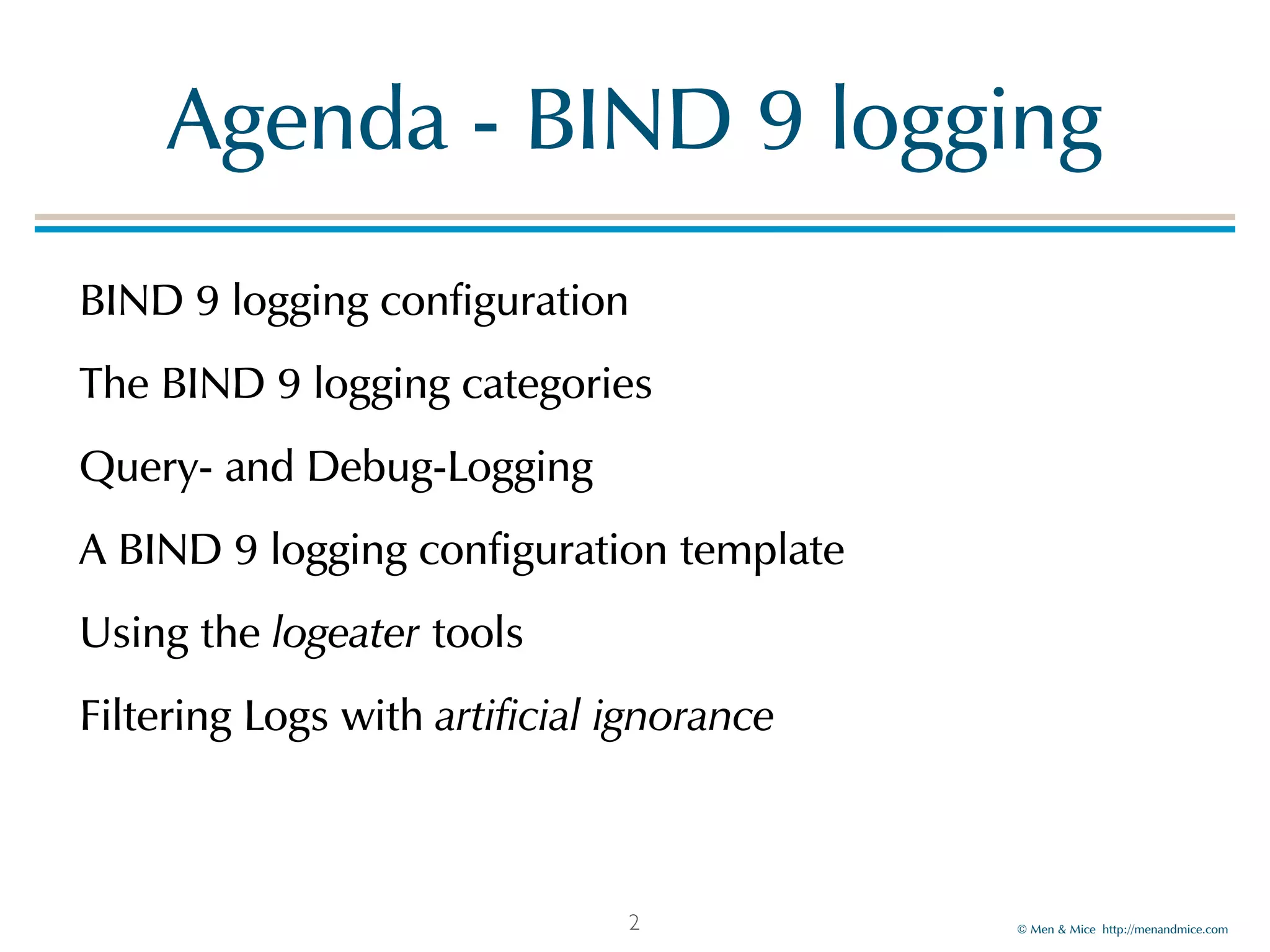 BIND 9 logging best practices | PDF