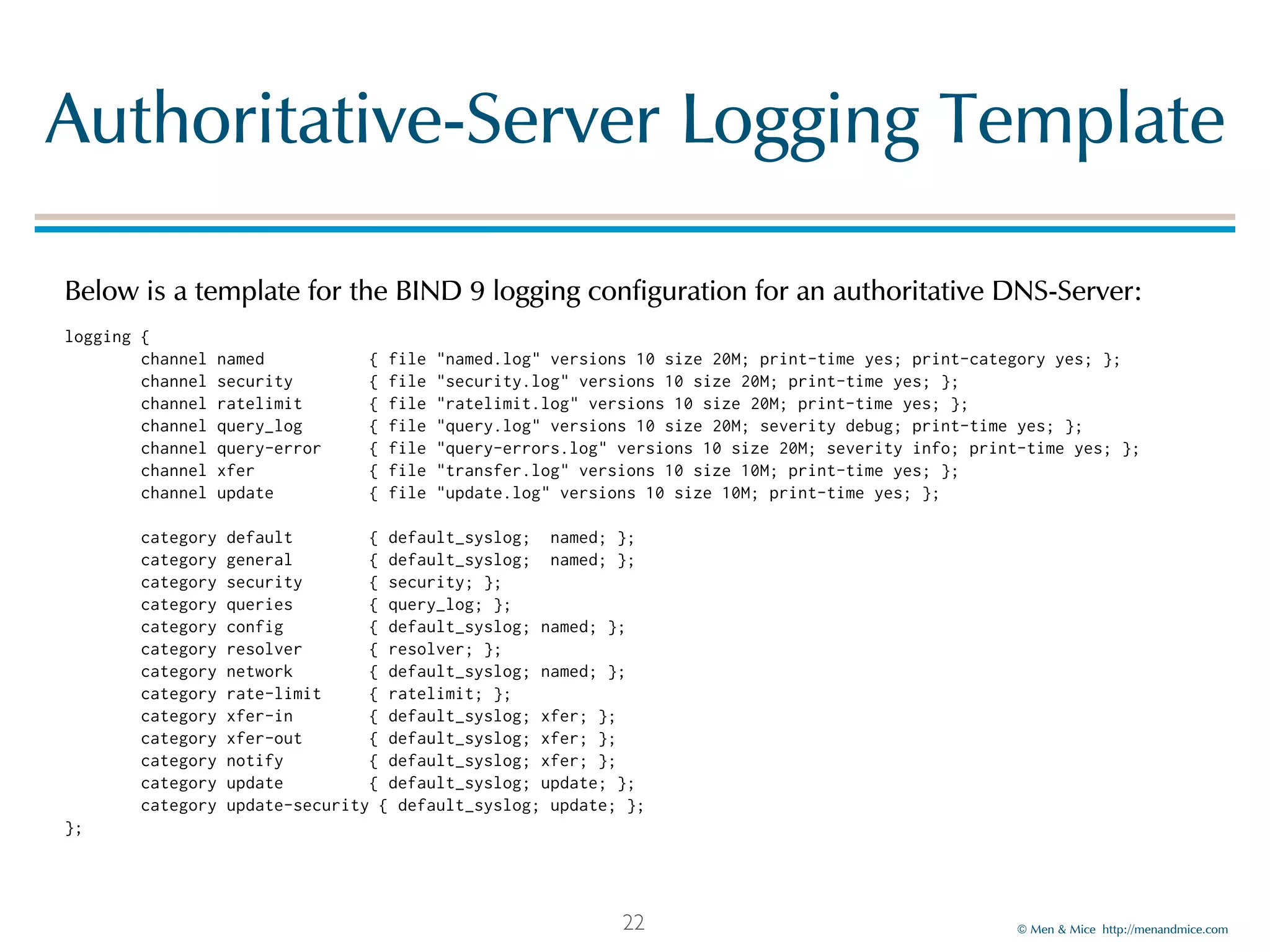 BIND 9 logging best practices | PDF