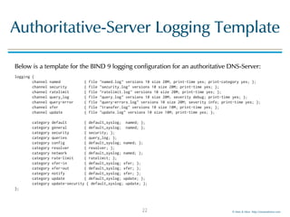 BIND 9 logging best practices | PDF