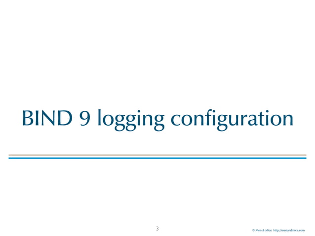 BIND 9 logging best practices | PDF