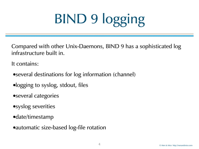 BIND 9 logging best practices | PDF