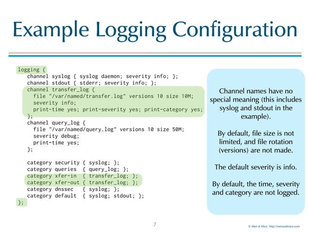 BIND 9 logging best practices | PDF