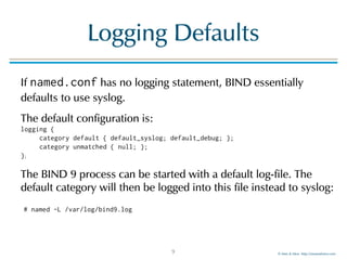 BIND 9 logging best practices | PDF