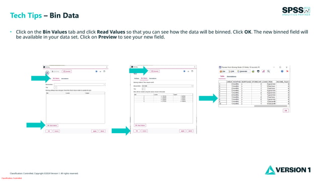 Tech Tips Bin Data In Ibm Spss Modeler Pptx Technology And Computing