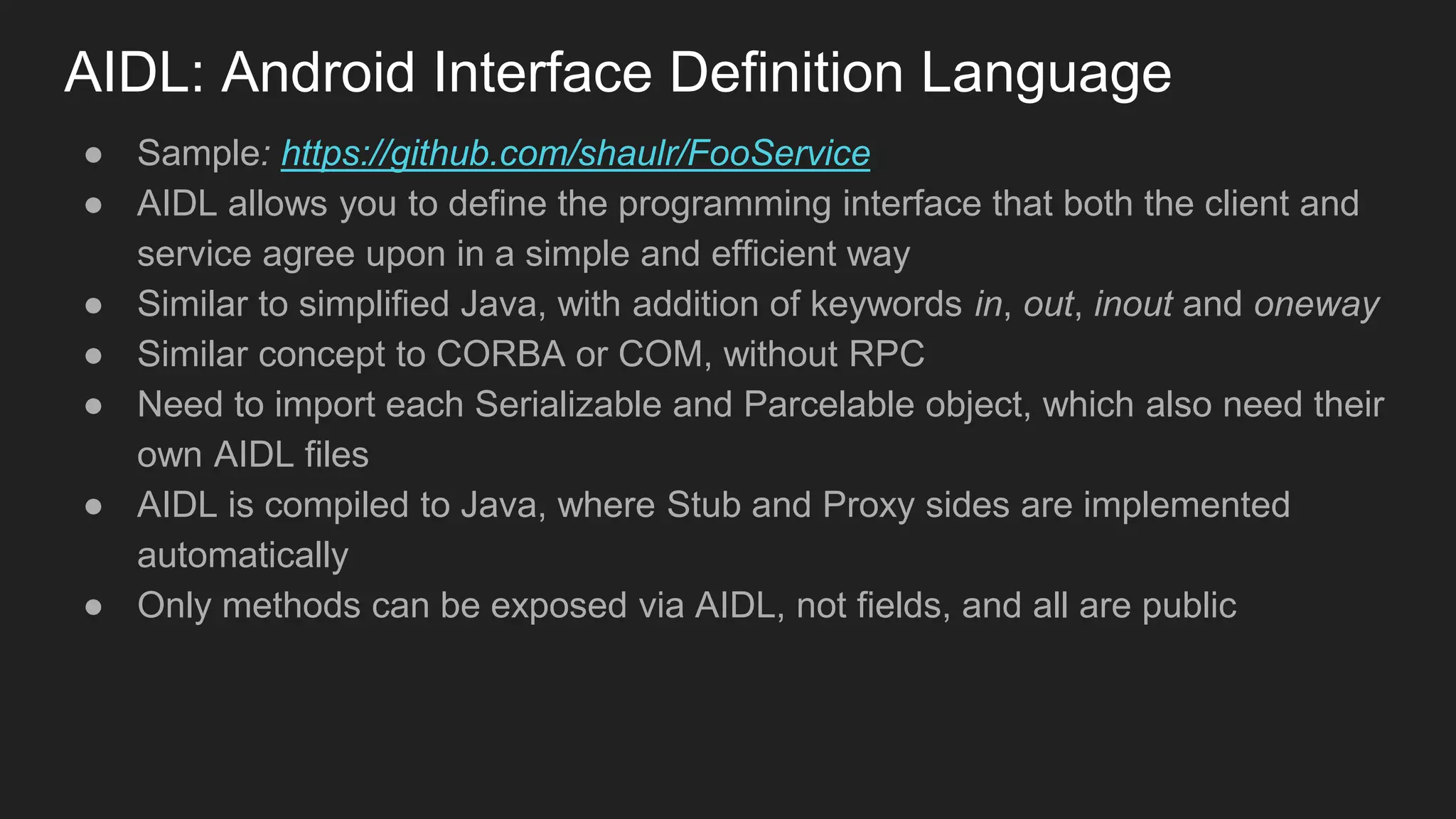 Binder: Android IPC | PPTX